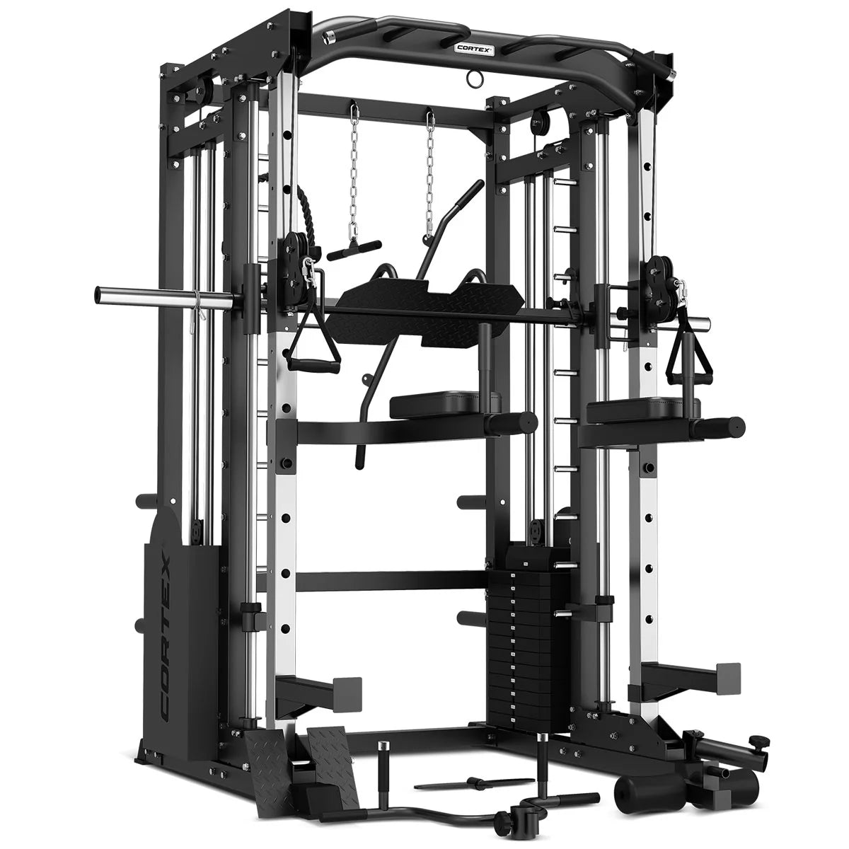 CORTEX SM25 Multi Gym (Dual Stack Functional Trainer, Smith Machine, H